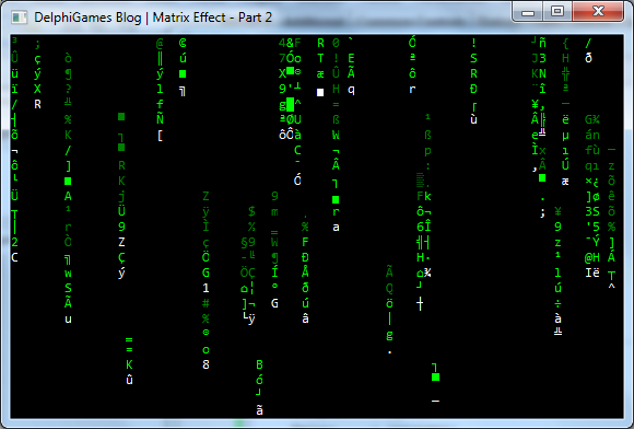 Computação Gráfica e Jogos em Pascal : Animando o Console - Efeito ...