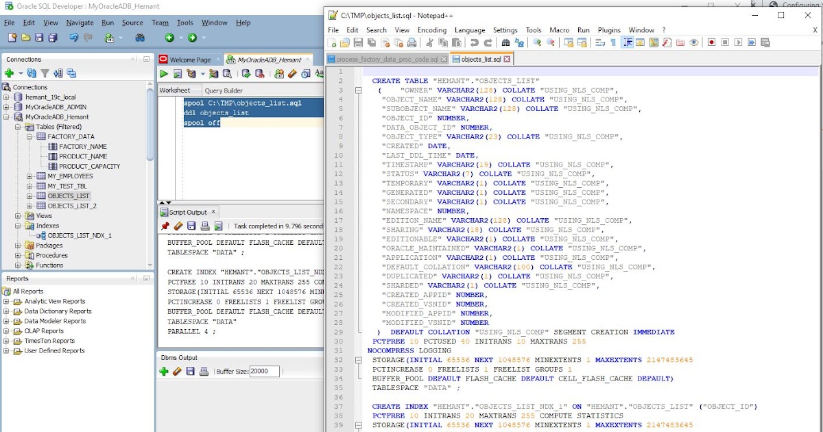 Hemant's Oracle DBA Blog: Extracting DDL using SQL Developer Hemant's Oracle DBA Blog: Extracting DDL using SQL Developer