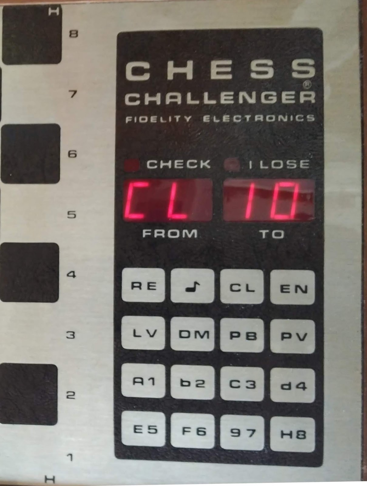 Retro Ordenadores Orty: Fidelity Chess Challenger 10 B (CCX-10B) (1979)