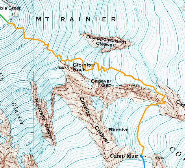 Mount Rainier Climbing: Ingraham Direct Route Conditions - May 23