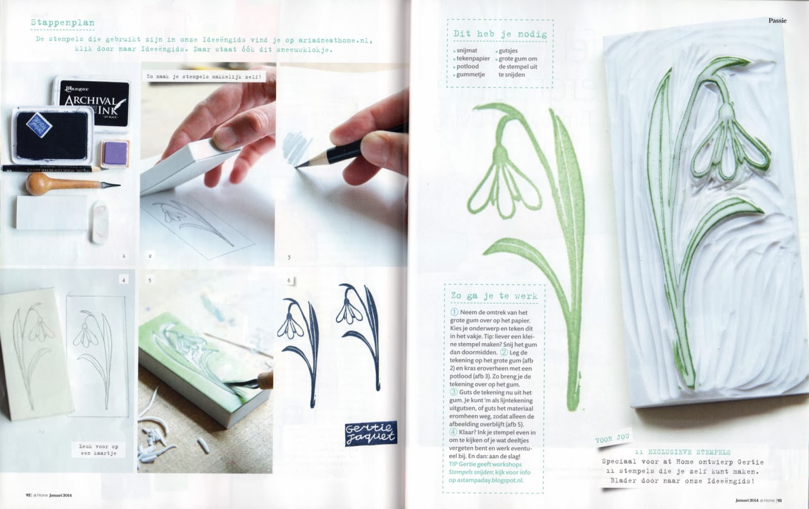 a Stamp a Day: snowdrop