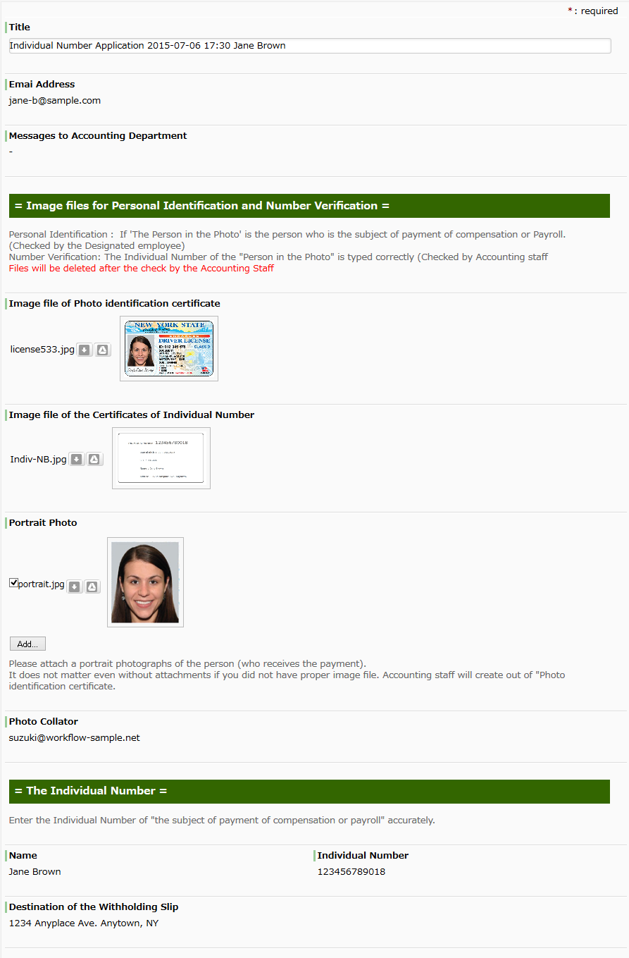 Workflow Sample: National Identification Number in Workflow (4)