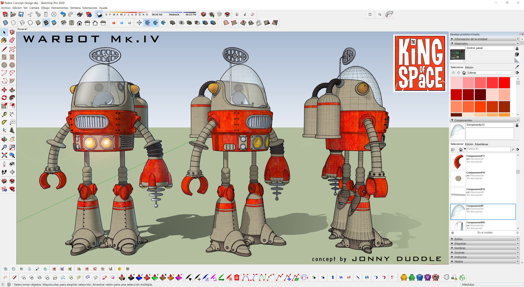 INFOGEOMETRÍA: ROBOT CONCEPT DESIGN. WARBOT MK.IV