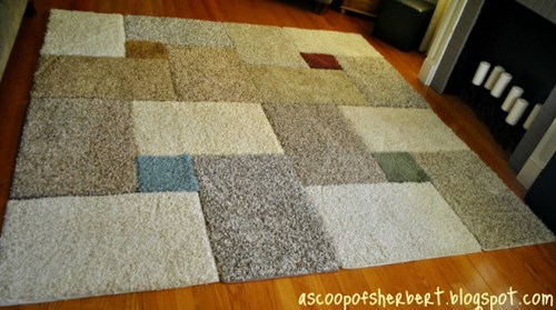 How To Easily Make Your Own Giant Area Rug - Handy DIY