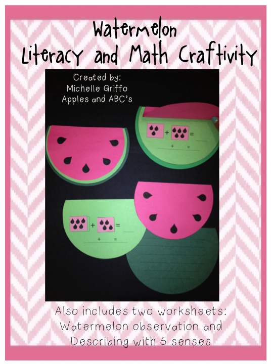 Watermelon Writing and Math - Apples & ABC's