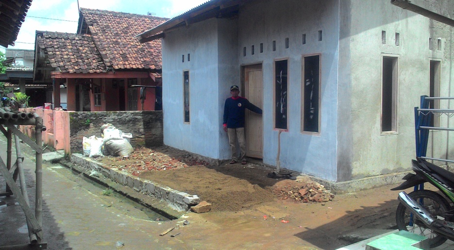 Kondisi Rumah dari sebelum dan sesudah di perbaiki