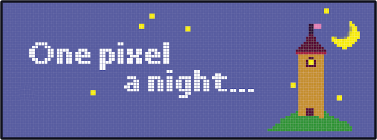 One pixel a night... by GamyGirl: Once upon a time...