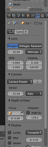 Camera View Blender | DELOREAN