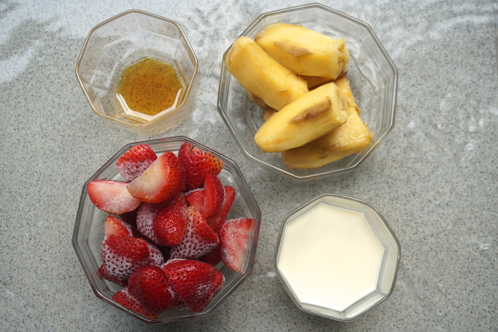 Strawberry Banana Sherbet Recipe / SUNNYSIDEASH