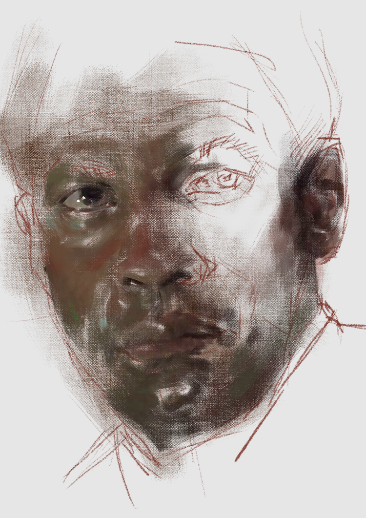 Portrait 223 Denzel Washington - MICHELE PETRELLI | Contemporary Artworks