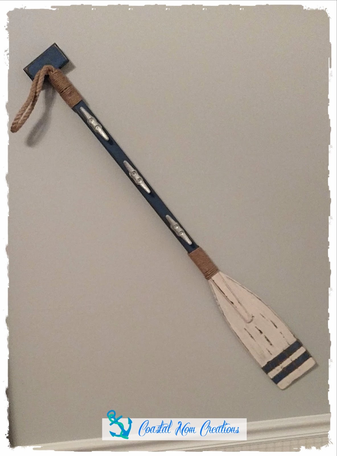 Coastal Mom Creations: Wooden Boat Oar Hat Rack