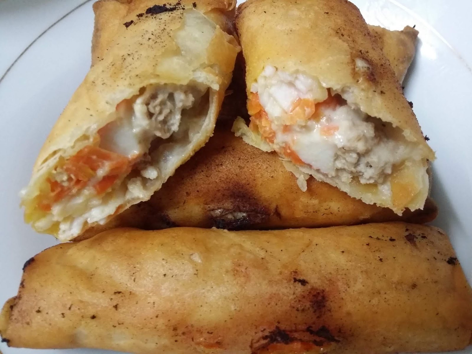 KAKCIK SEROJA: Donut mini, popia carbonara dan tauhu begedil...