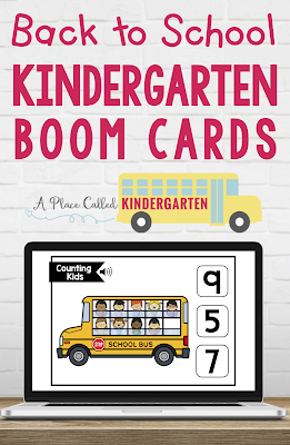 A Place Called Kindergarten: Back To School Kindergarten Digital Boom Cards