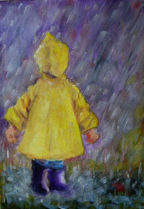 Maggie's Daily Painting: Puddle Jumper