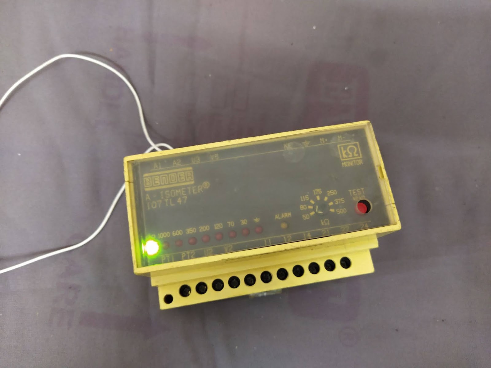 BENDER A ISOMETER 107 TL 47 INSULATION MONITORING DEVICE 107TL47