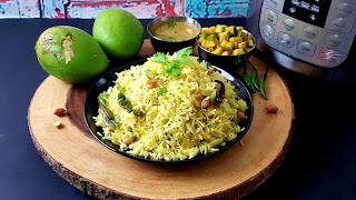 Instant Pot Healthy Recipe: Raw Green Mango Rice(No Onion-No Garlic ...