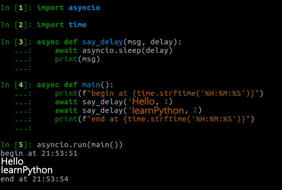 Ejemplo de programación de IO asíncrono de Python