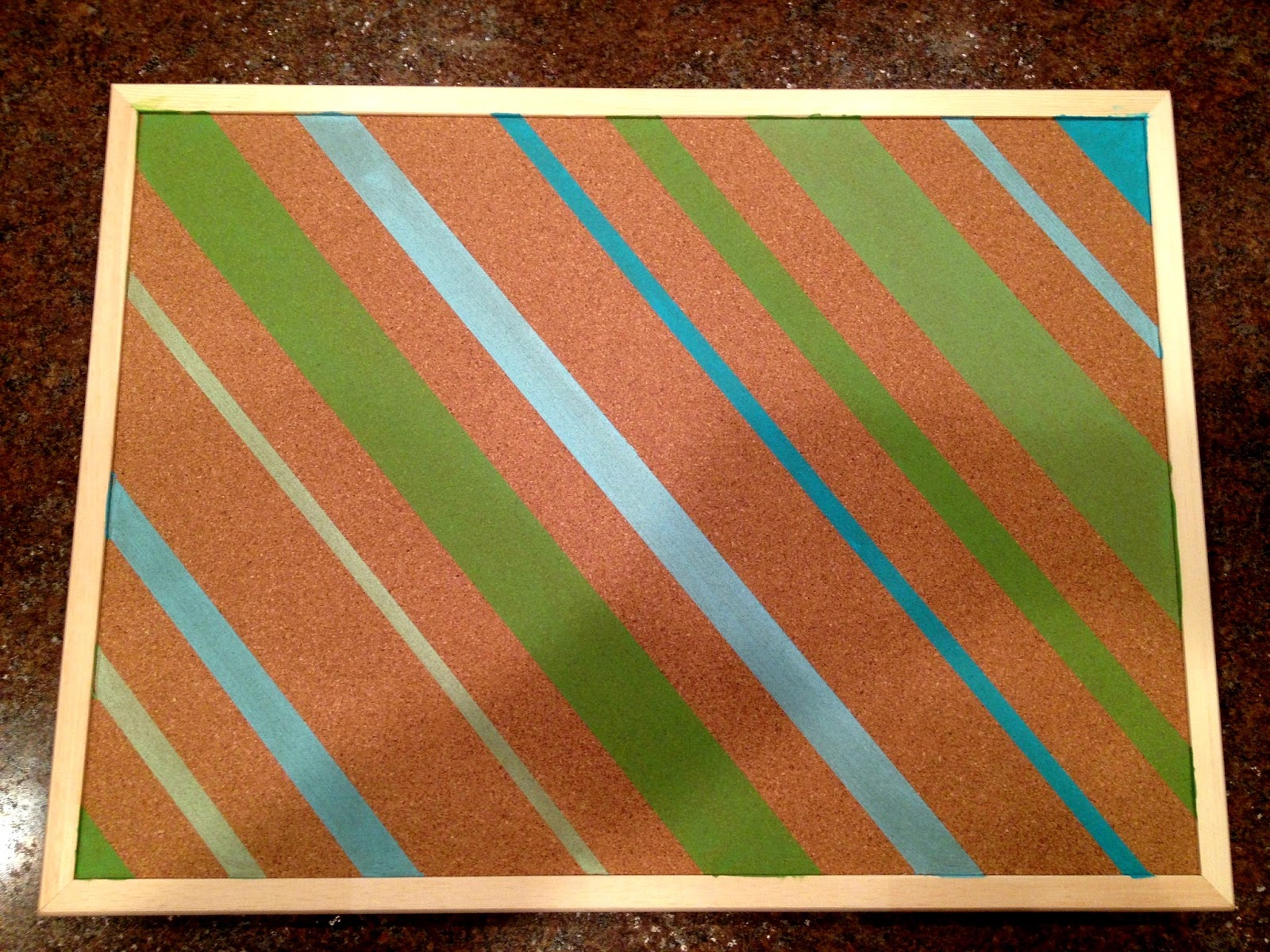 A Challenge a Day: Painted bulletin board