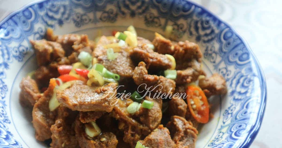 Daging Goreng Kunyit Kelantan Yang Sangat Sedap - Azie Kitchen