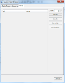 Program JAVA: Program JAVA : Membuat Tabel