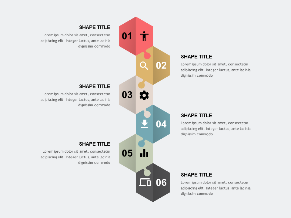 Vertical Hive Joint PowerPoint Templates - PowerPoint Free