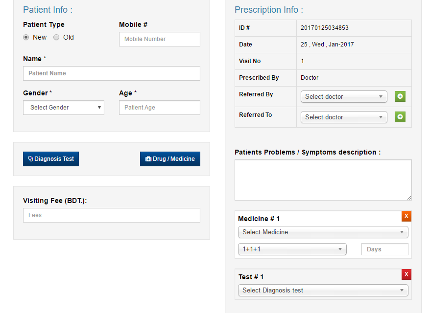 Fake Prescription Generator - Invoice Template