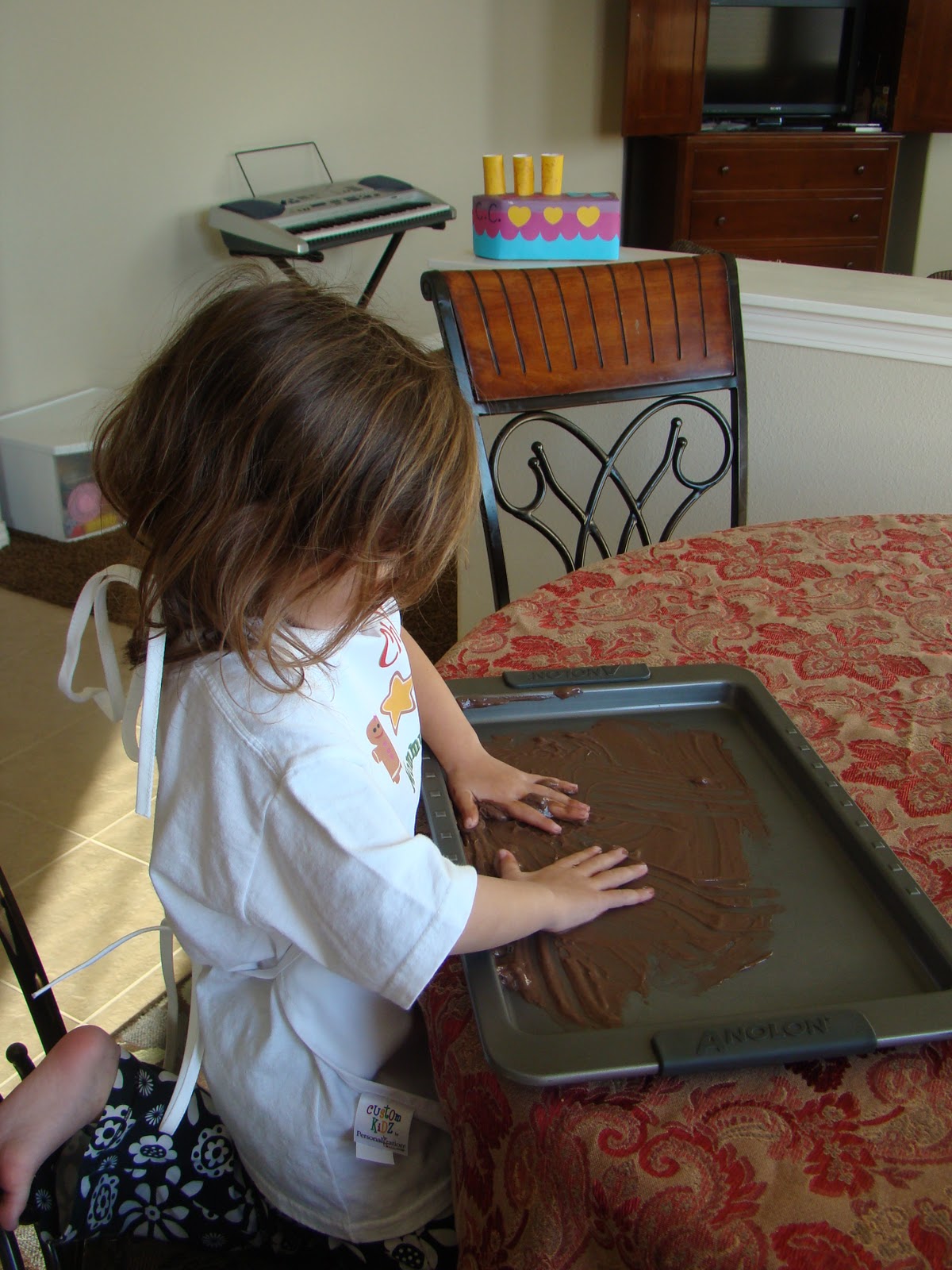 Pudding Finger Painting