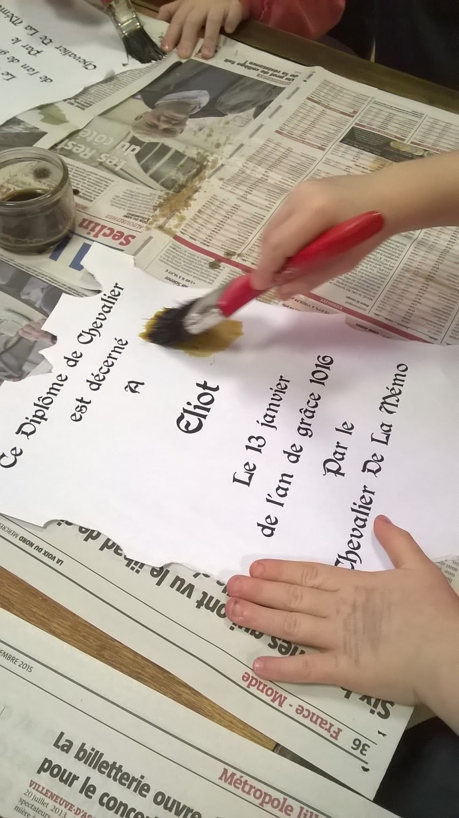 Les diplômes de chevalier