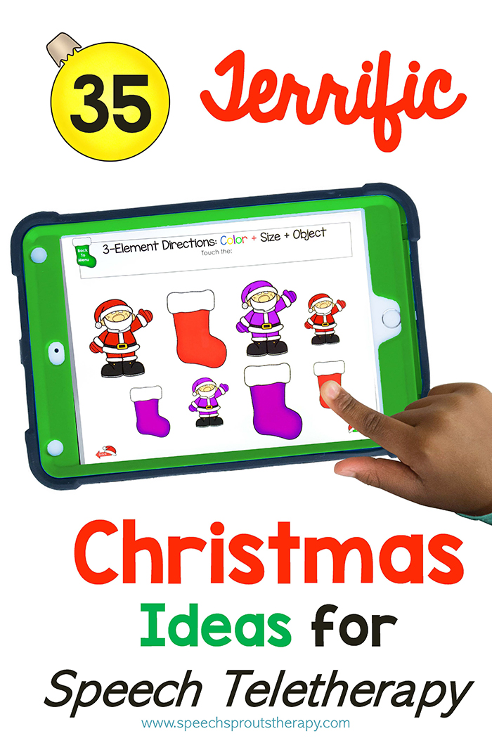 35 Terrific FREE Christmas Speech Therapy Ideas For Teletherapy ...