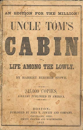 American History: In her novel Uncle Tom's Cabin, Harriet Beecher Stowe...
