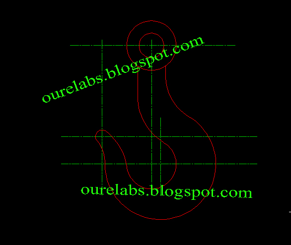 step by step procedure to draw hook 2D drawing using AutoCAD ...
