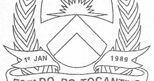 Blog De Geografia Brasão Do Estado Do Tocantins Desenho Para