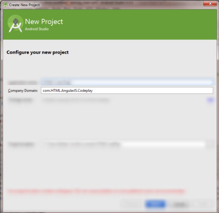 How to create new project in android studio? - Learn&Earn