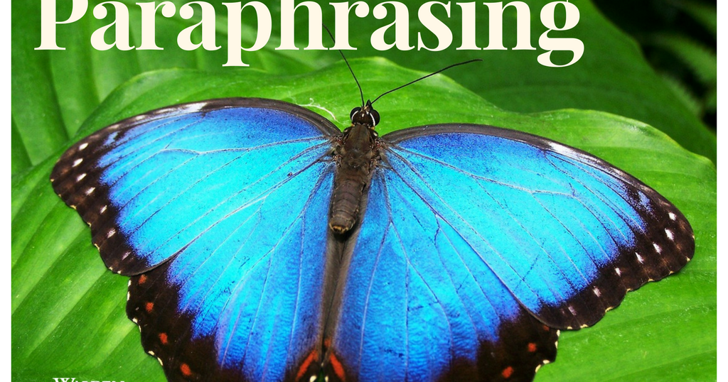 Paraphrasing Series: An in-depth look at paraphrasing strategies