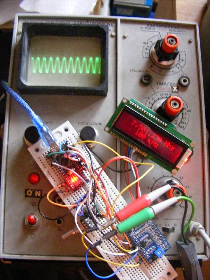 Arduino tehNiq: Signal generator with AD9850 and Arduino