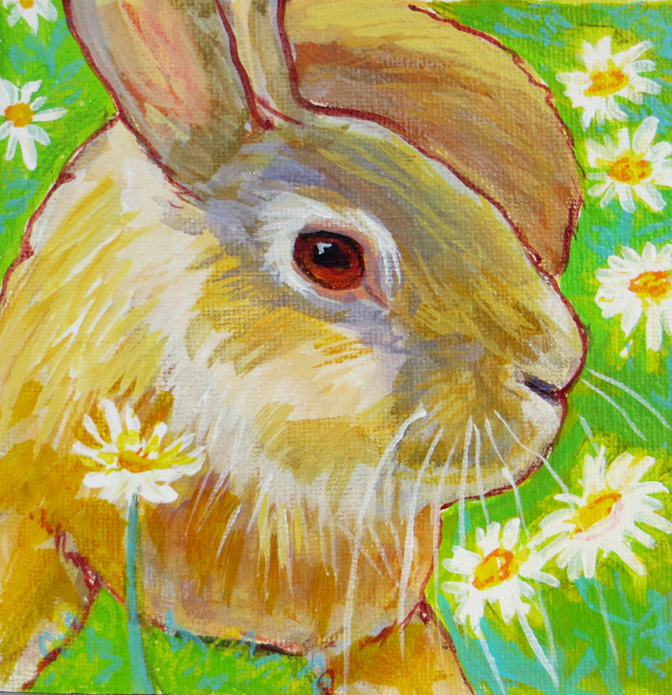Rhett's Art Studio Blog: Bunny Paintings