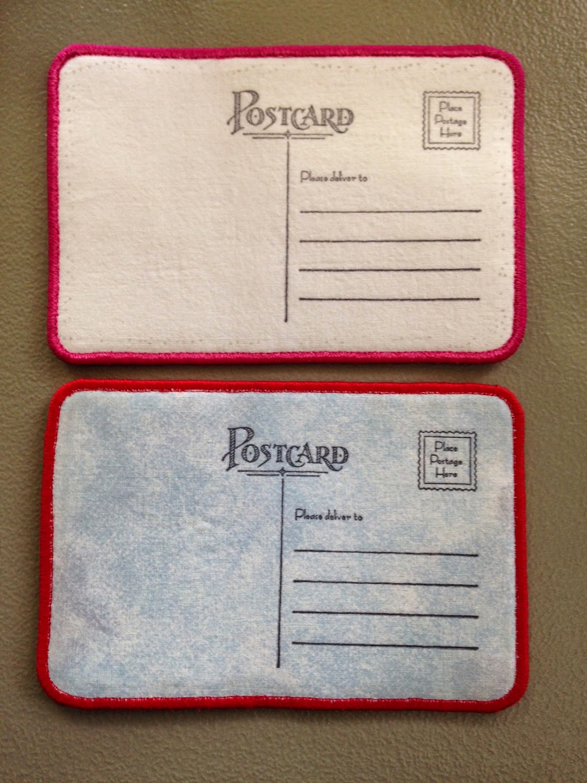 Quilt to the Edge....: More Quilted Postcards