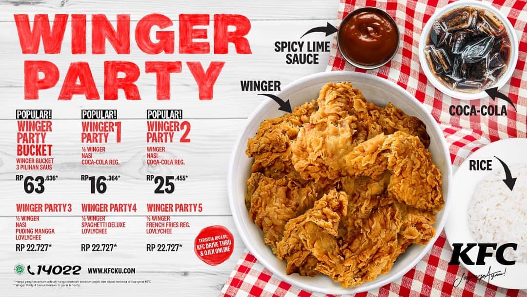 KFC Winger Party Periode Promo Minggu Ini - scanharga