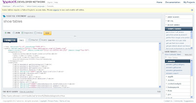 removevirustool: http://developer.yahoo.com/yql/console/ Redirect Virus ...