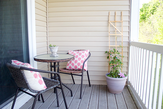 Outside Patio Apartment Update - Michaela Noelle Designs