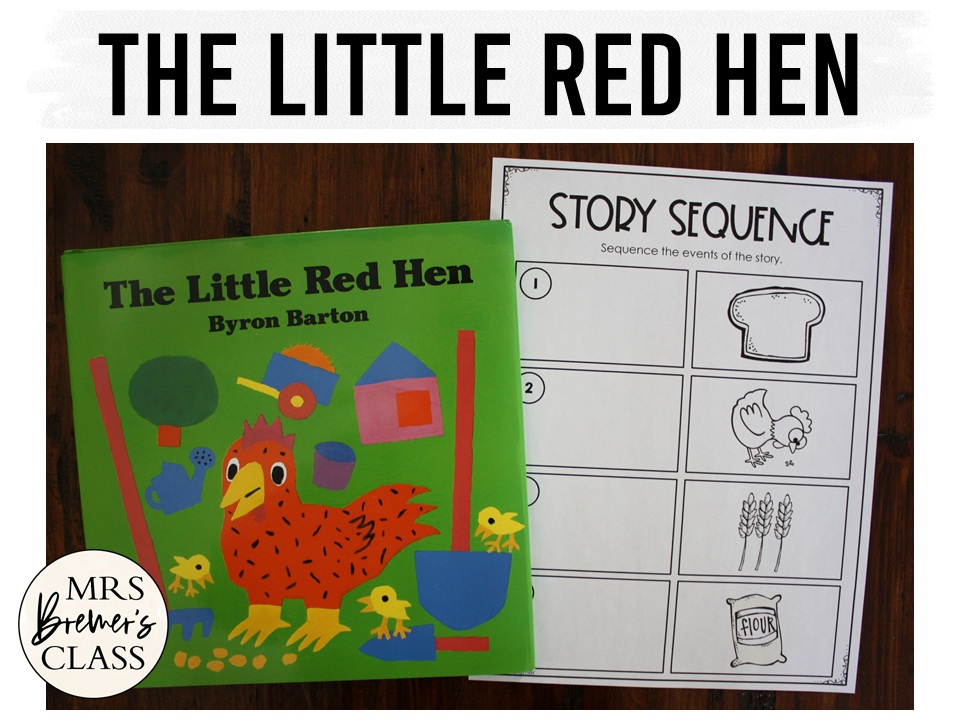 The Little Red Hen | Book Activities and Craftivity | Mrs. Bremer's Class