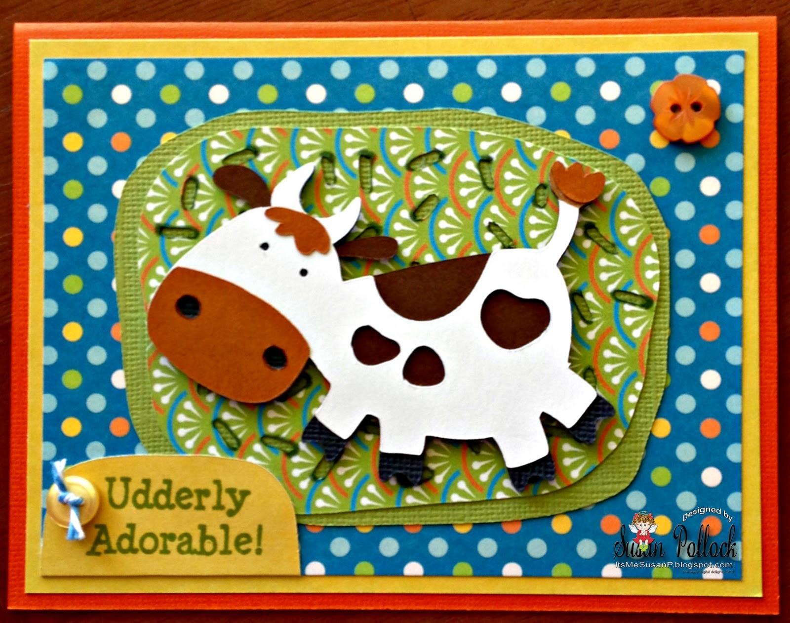 .: Cow Card using CardzTV Stamps