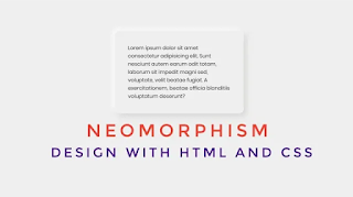 How to make a neomorphism ui in css
