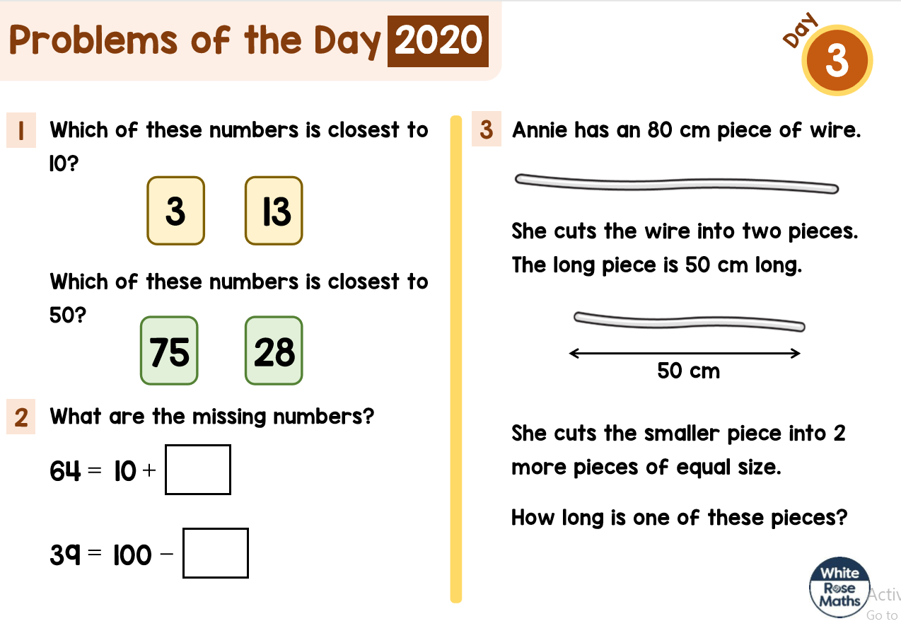 Year 4 Maths Problem Of The Day Wednesday 6th May year-4-maths-problem-of-the-day-wednesday-6th-may