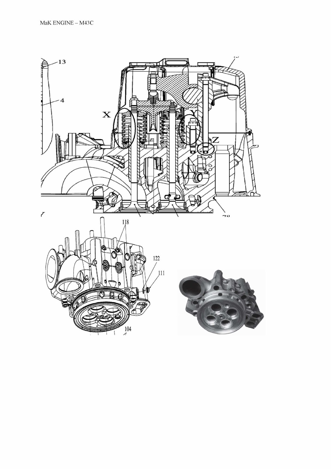 MAK 4 stroke engine 6M43C
