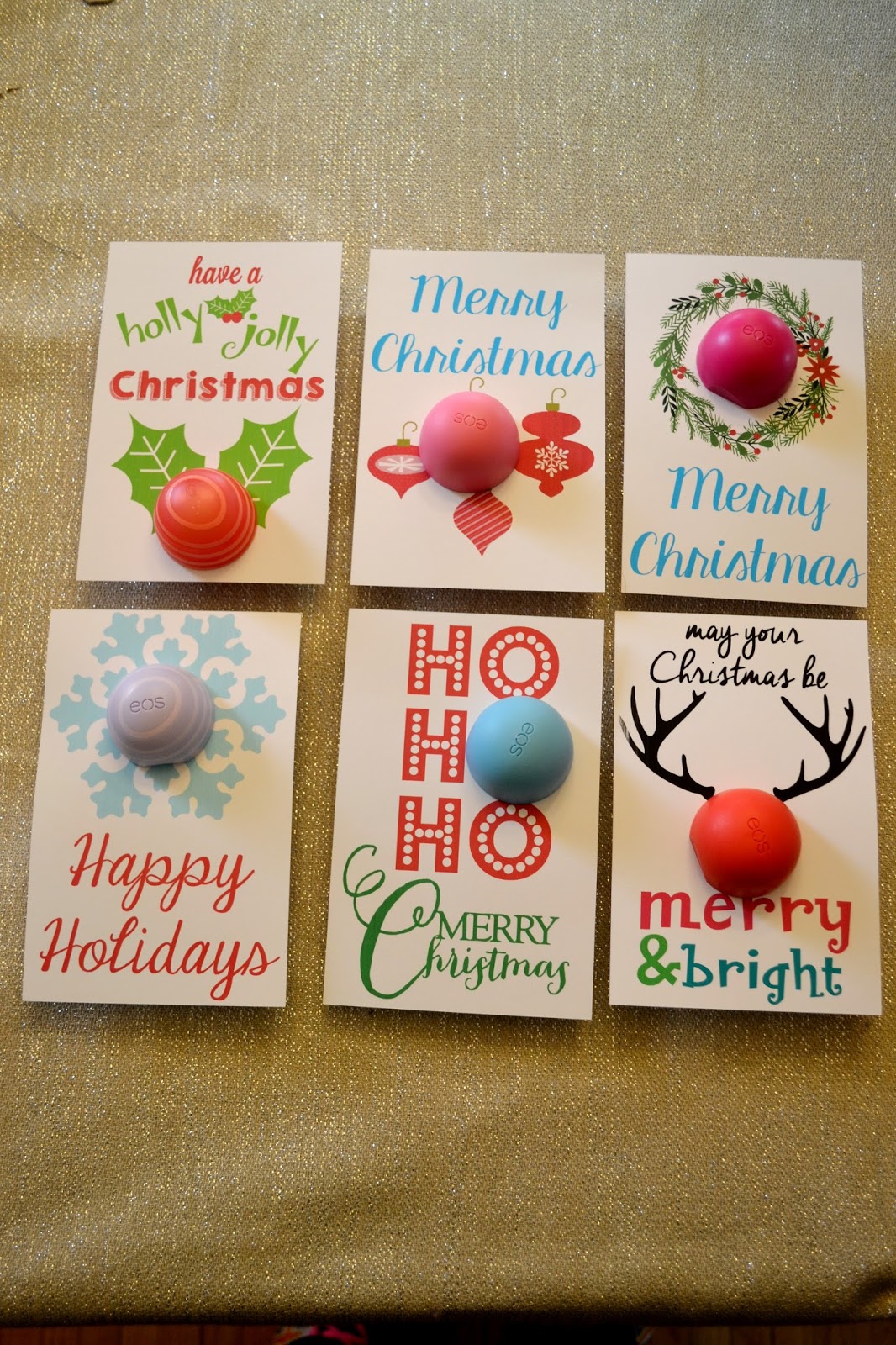 Our House in the Middle of Our Street: Lip Balm Christmas Cards