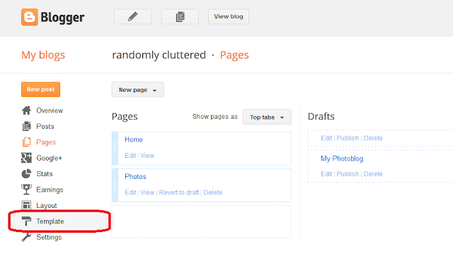 How to add tabs on Blogger