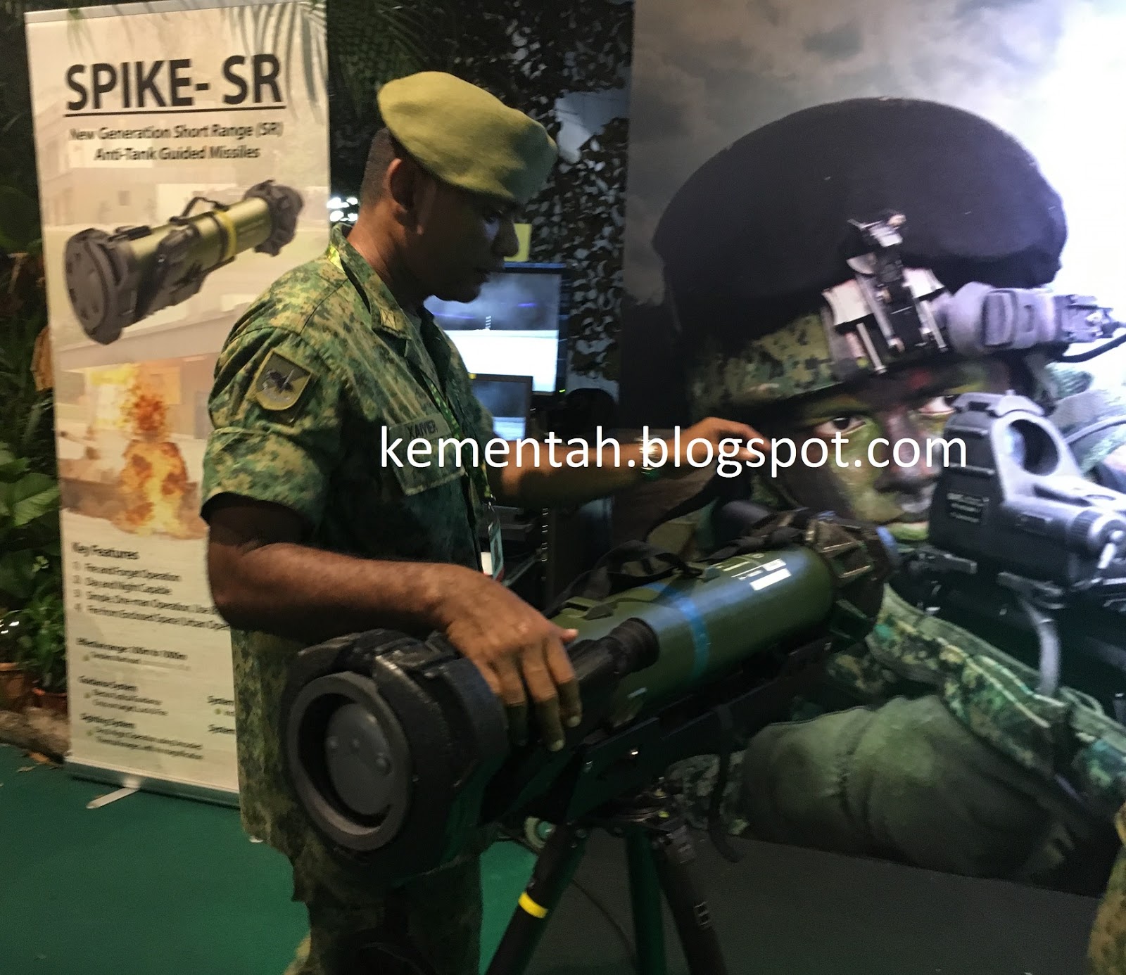 Senang Diri: Singapore Army unveils Rafael Spike SR missiles