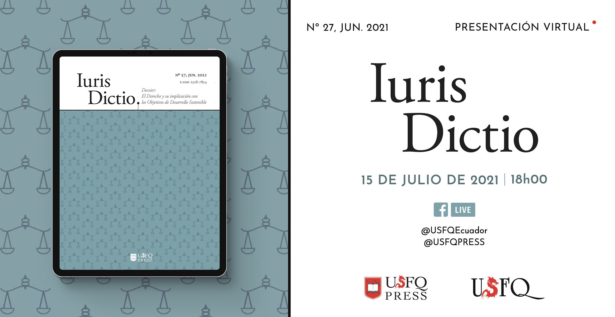 La revista académica Iuris Dictio presenta su nuevo volumen - Noticias USFQ
